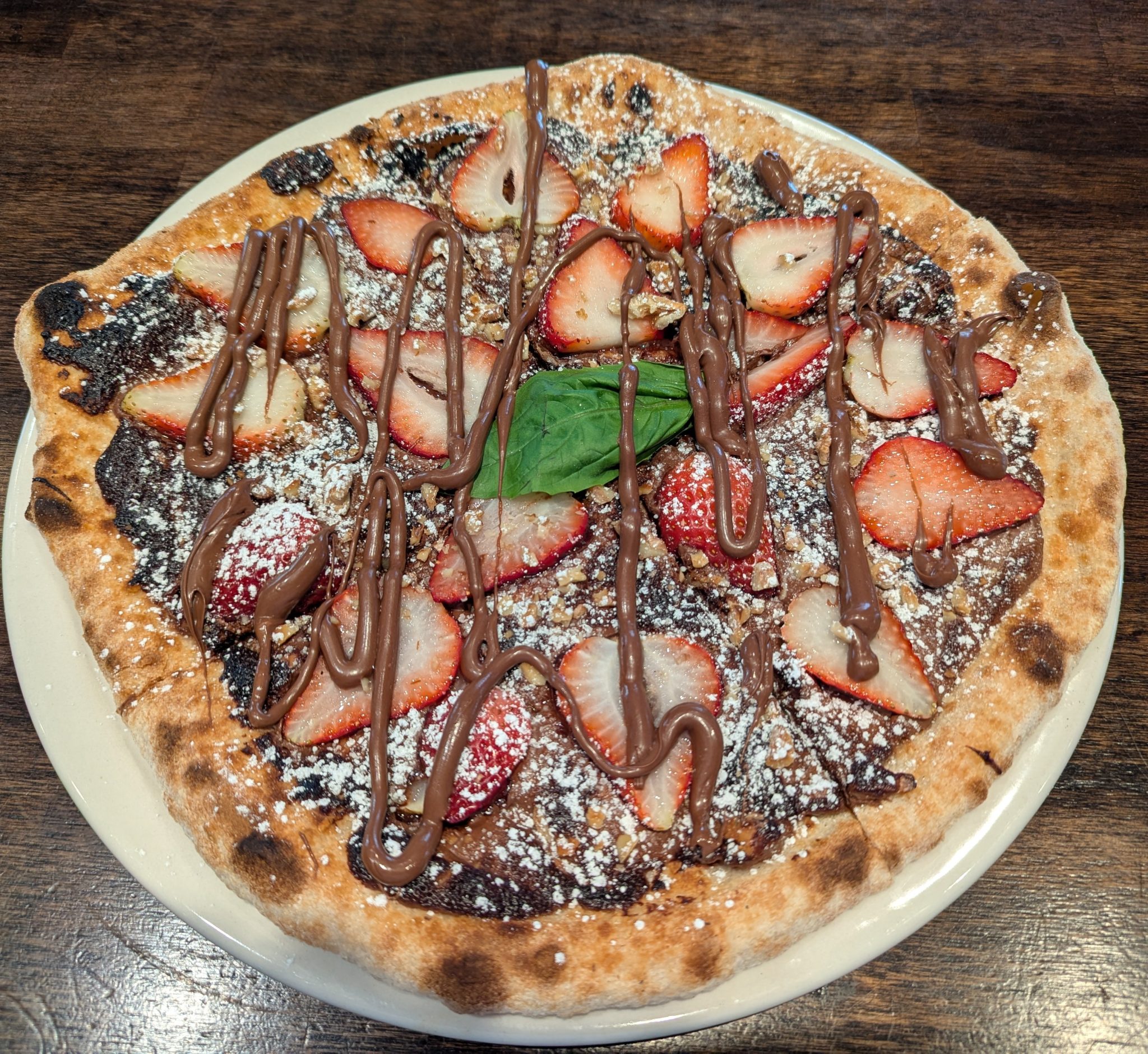 Dolce Pizza with Nutella, walnuts & fresh strawberries – Ristorante ...